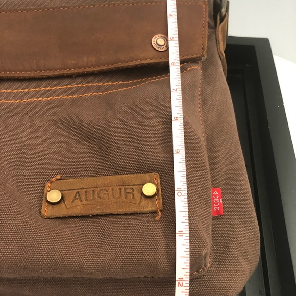 Augur | Bags | Augur Leather Canvas Boho Bag | Poshmark